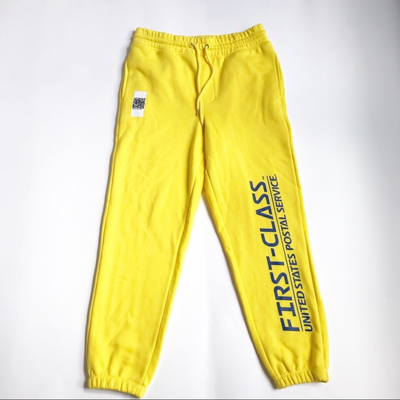Forever 21 | Pants | Forever 2 Usps First Class Yellow Mens Joggers ...